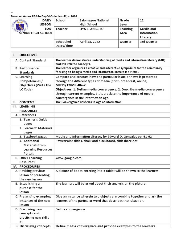 DLL Convergence of Media | Download Free PDF | Learning | Teaching