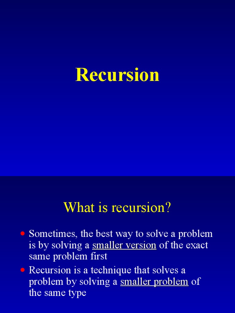 Recursion | PDF | Applied Mathematics | Mathematical Analysis Recursion | PDF | Applied Mathematics | Mathematical Analysis