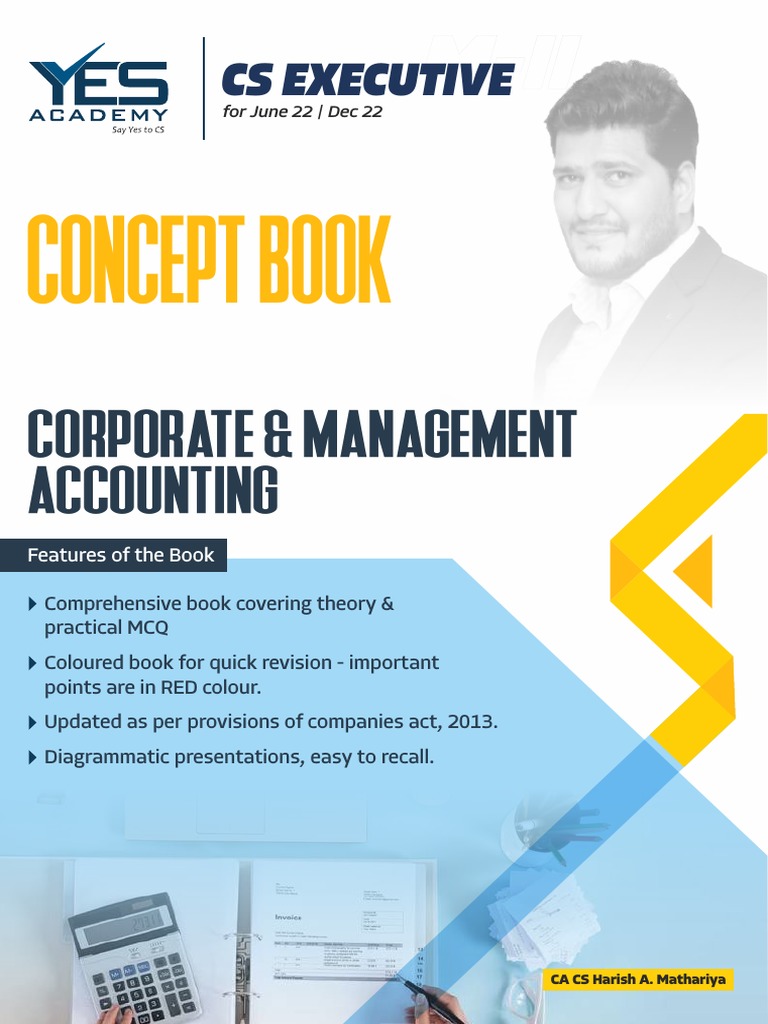 CS Executive Corporate and Management Accounting | PDF | Debits And ...