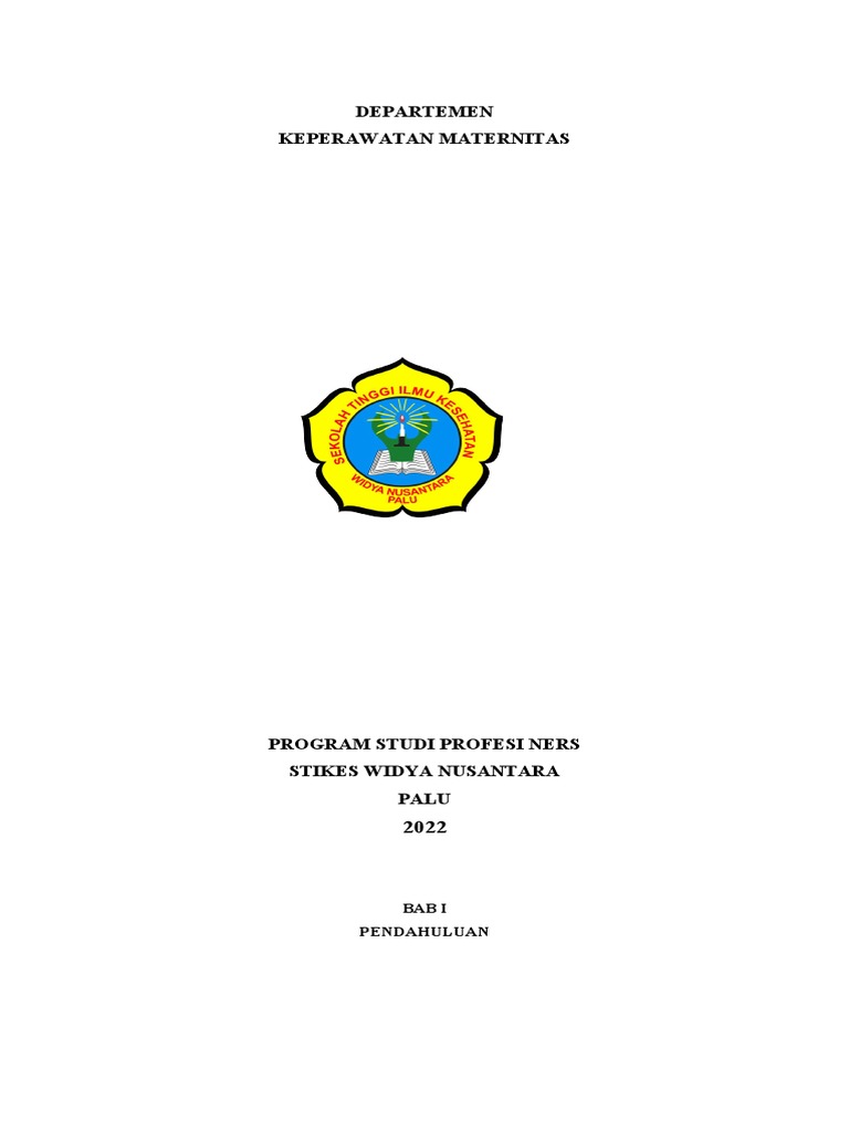Buku Panduan Profesi Maternitas Tahun 2022 | PDF | Sains & Matematika