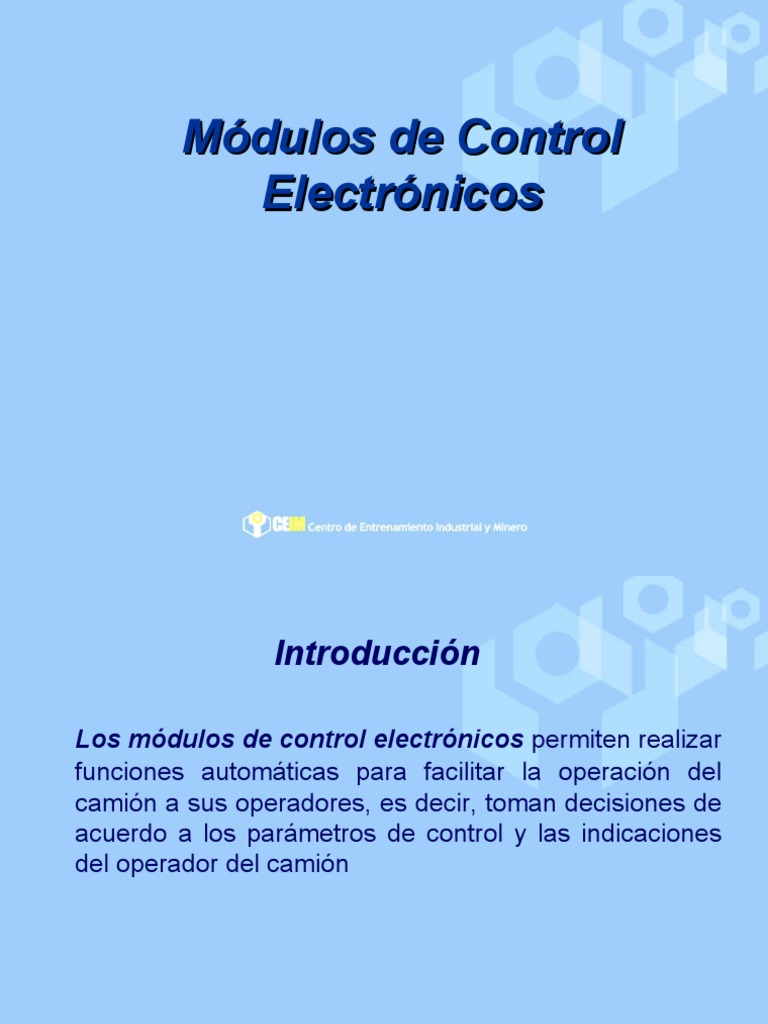 Módulos de Control Electrónicos en Camiones | PDF | Transmisión ...