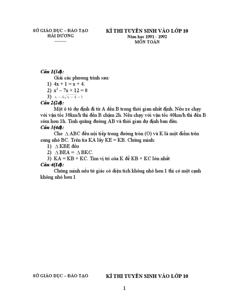 DeThi1 (07 08) | PDF