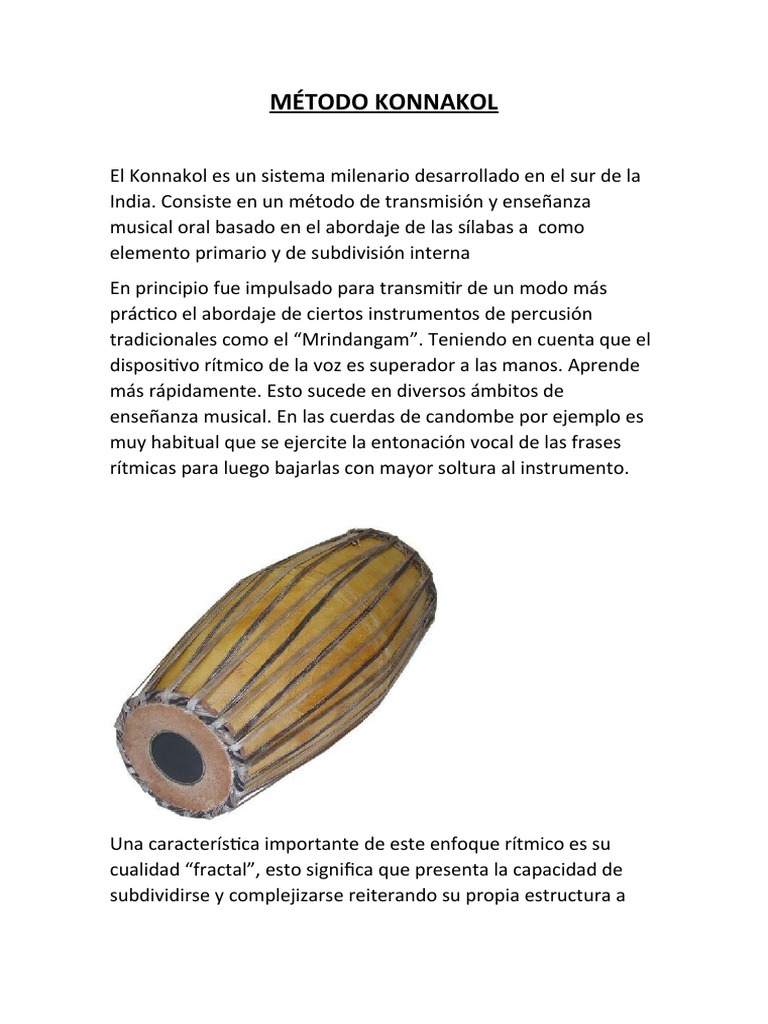 METODO - KONNAKOL ZKZKZKLZLÑ | PDF | Ritmo