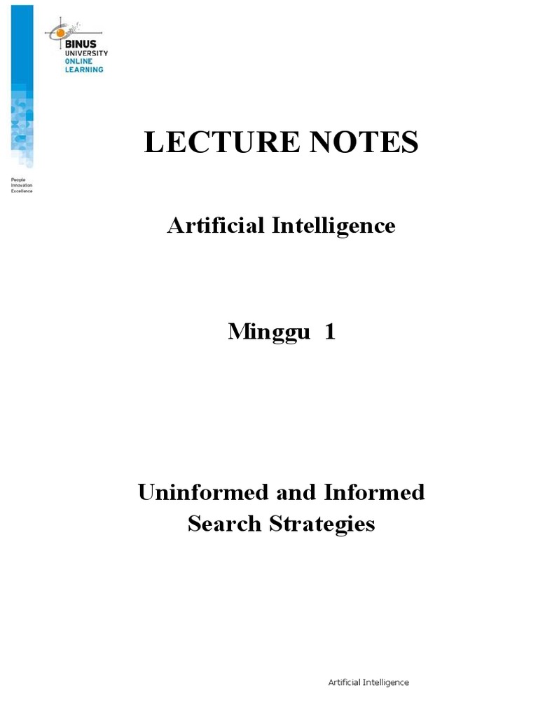 1 - Uninformed and Informed Search Strategies | PDF | Metode & Bahan ...