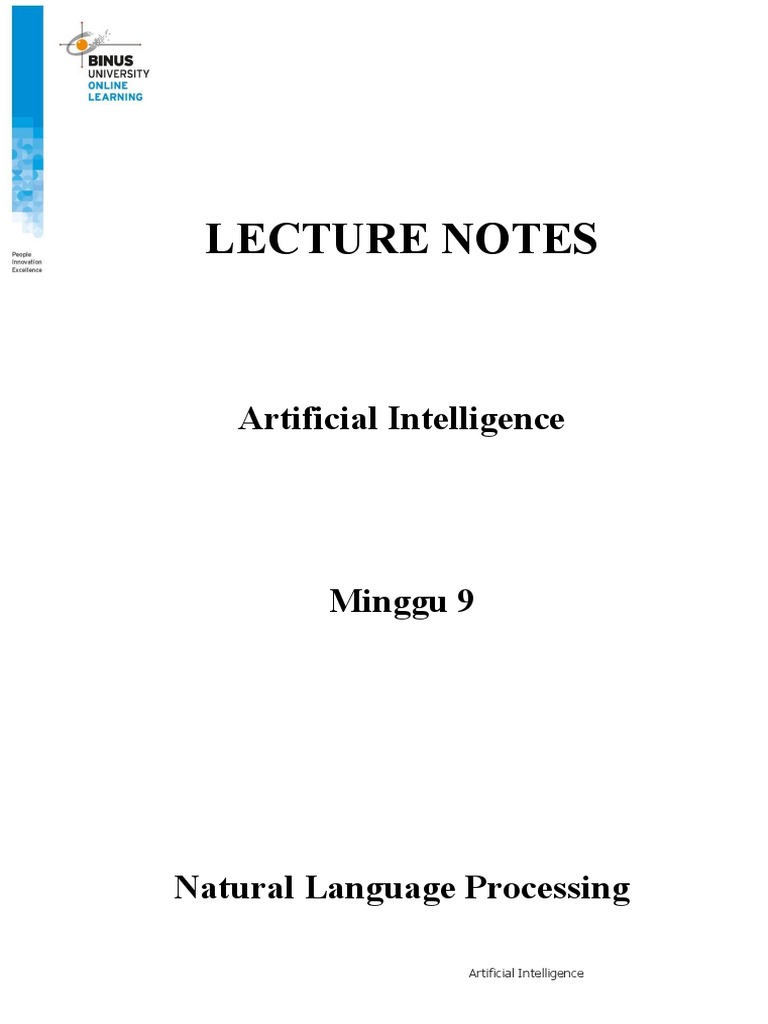 9 - Natural Language Processing | PDF