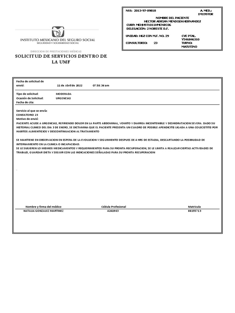 Receta-IMSS Editable | PDF | Cuidado de la salud | Ciencias de la Salud