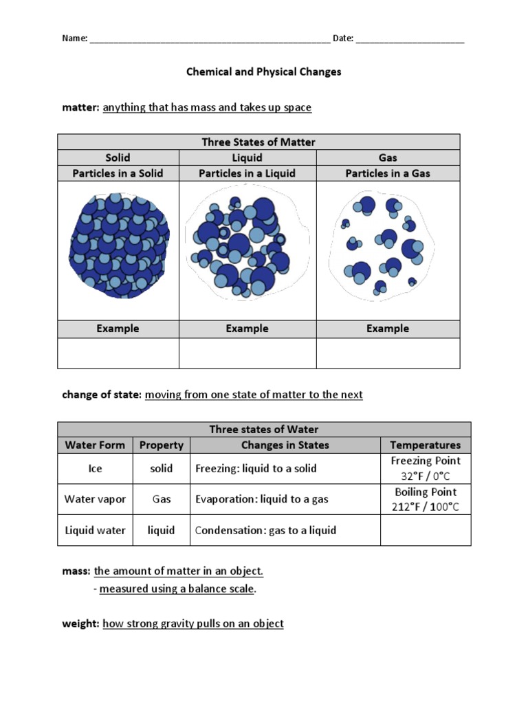 Understanding Chemical and Physical Changes | PDF | Liquids | Matter