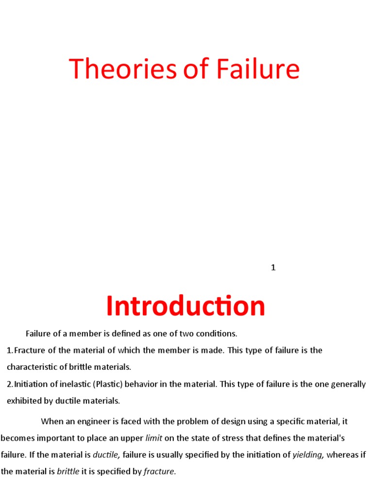 Theory of Failure | PDF | Materials Science | Deformation (Mechanics)
