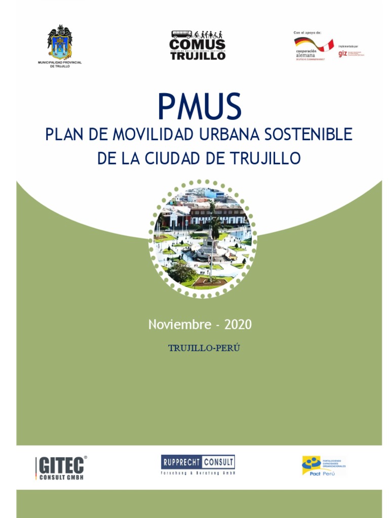 Plan de Movilidad Urbana Trujillo 2020 | PDF | Planificación | Transporte