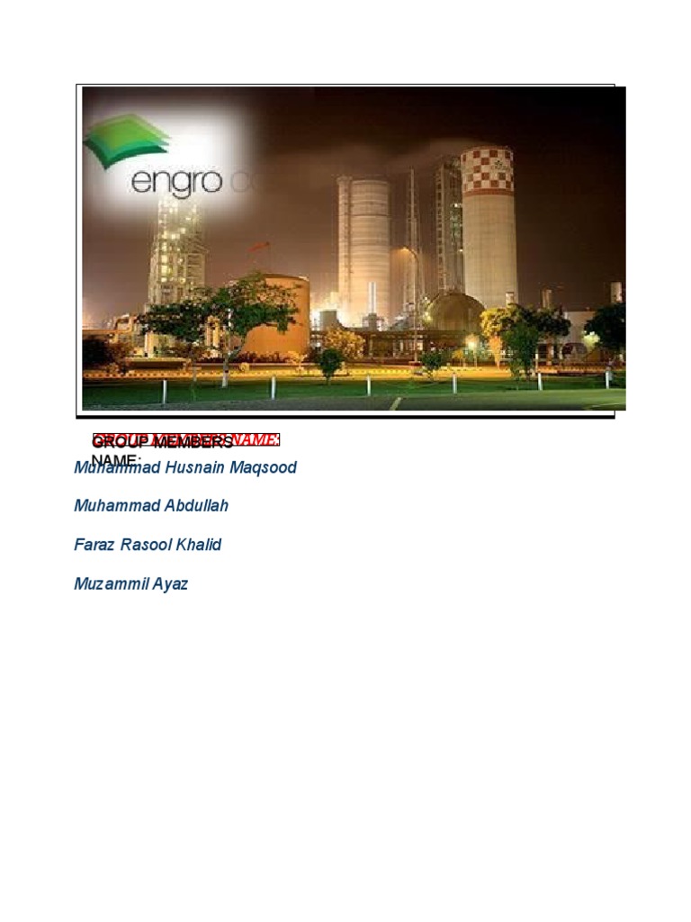 An Analysis of the Organizational Structure, Leadership Style, and SWOT of Engro Fertilizers ...