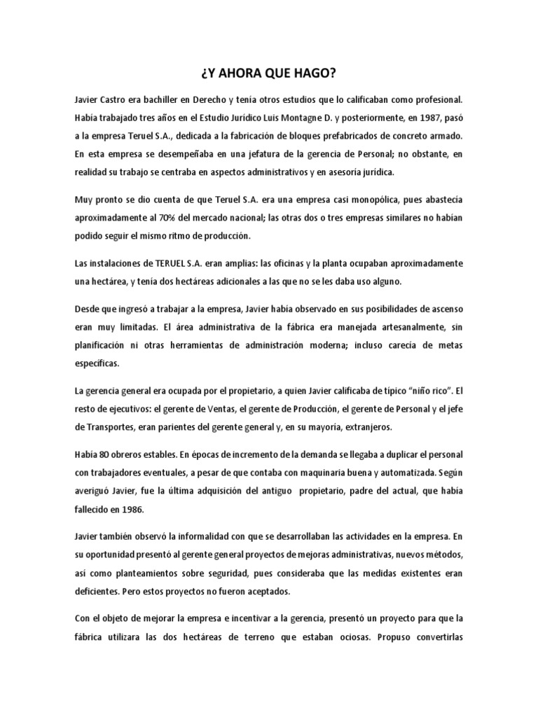 y Ahora Que Hago | PDF | Business | Salario