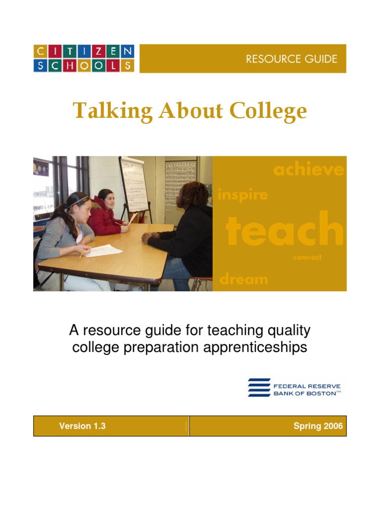A Resource Guide For Teaching Quality College Preparation ...