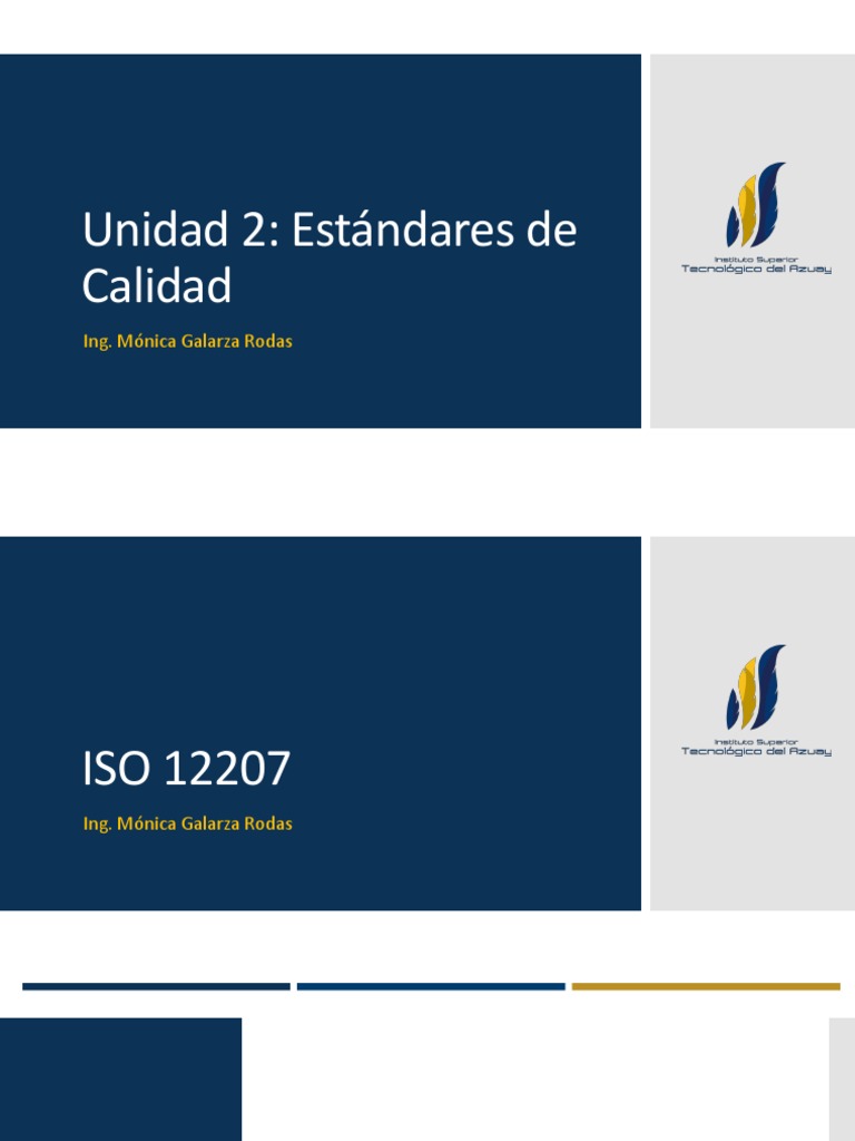 Unidad 2 - ISO 12207 | PDF | Software | Calidad (comercial)