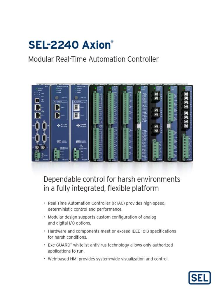 SEL-2240 Axion: Modular Real-Time Automation Controller | PDF ...
