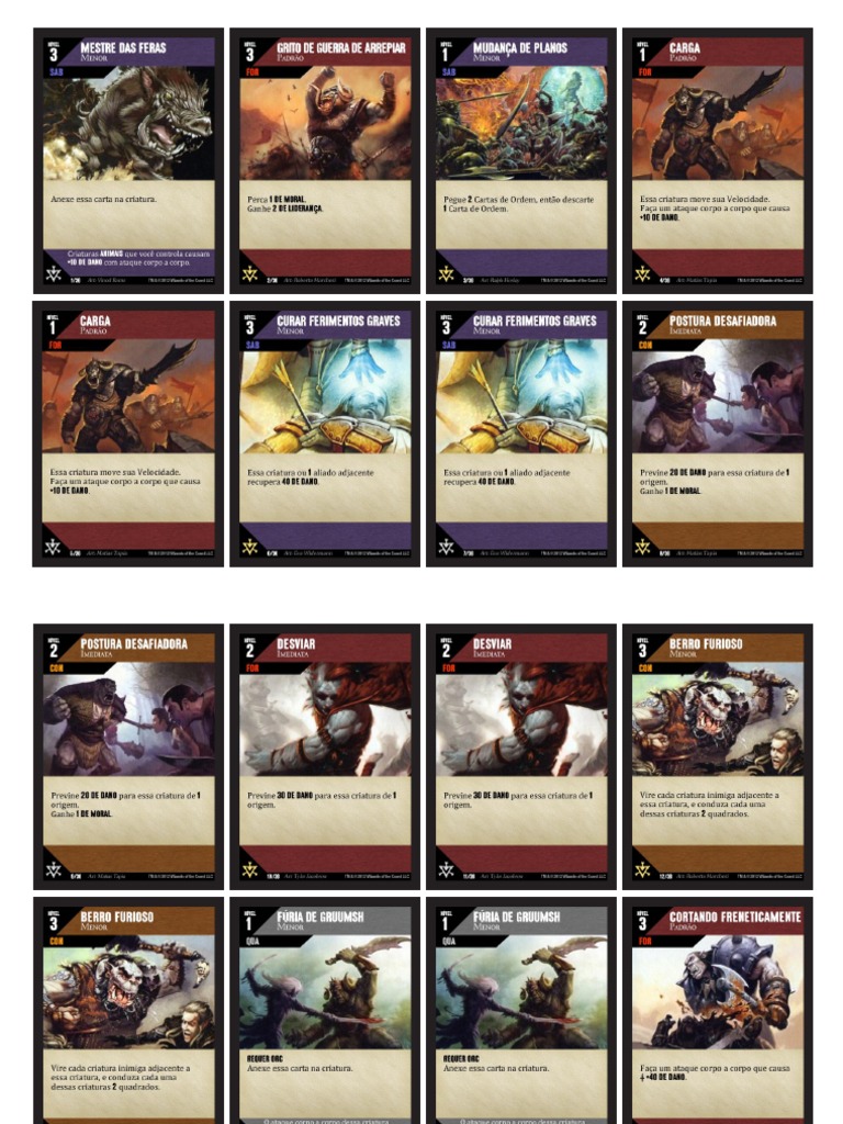 Dungeon Command Blood of Gruumsh Cartas de Ordem em Português | PDF