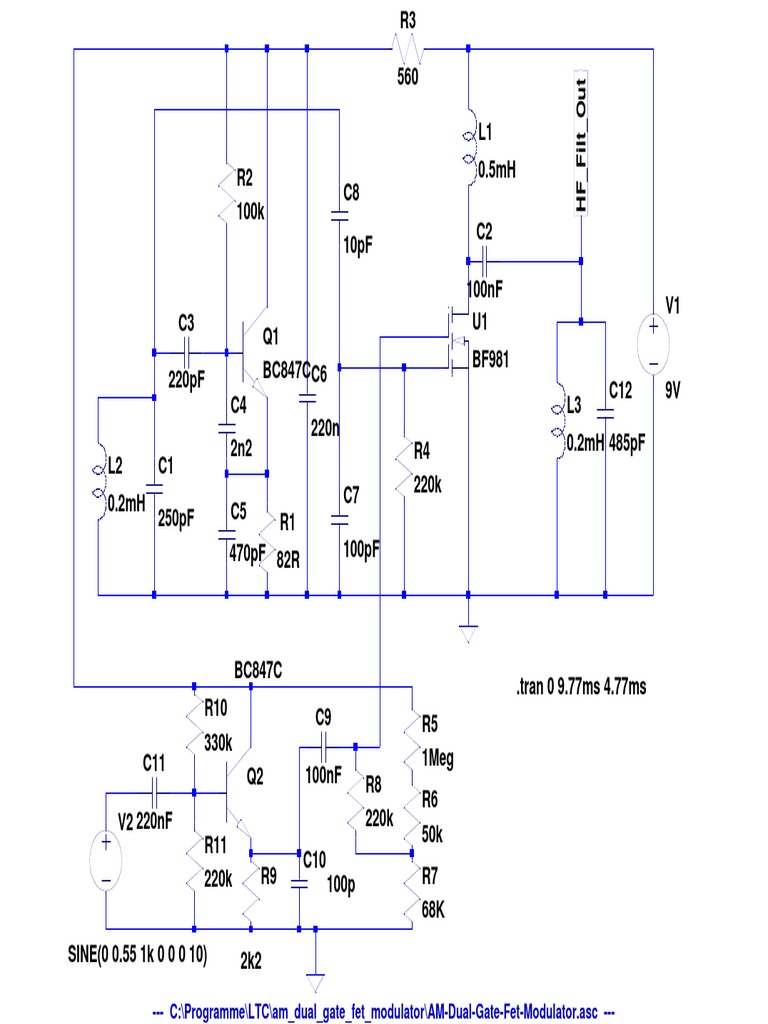 AM Dual Gate Fet Modulator SCH | PDF