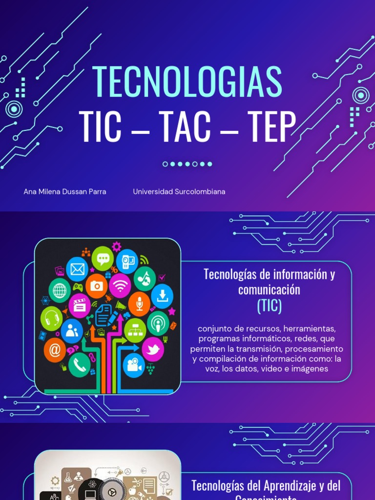 Tecnologias Tic Tac Tep | PDF | Tecnología de información y comunicaciones | Información