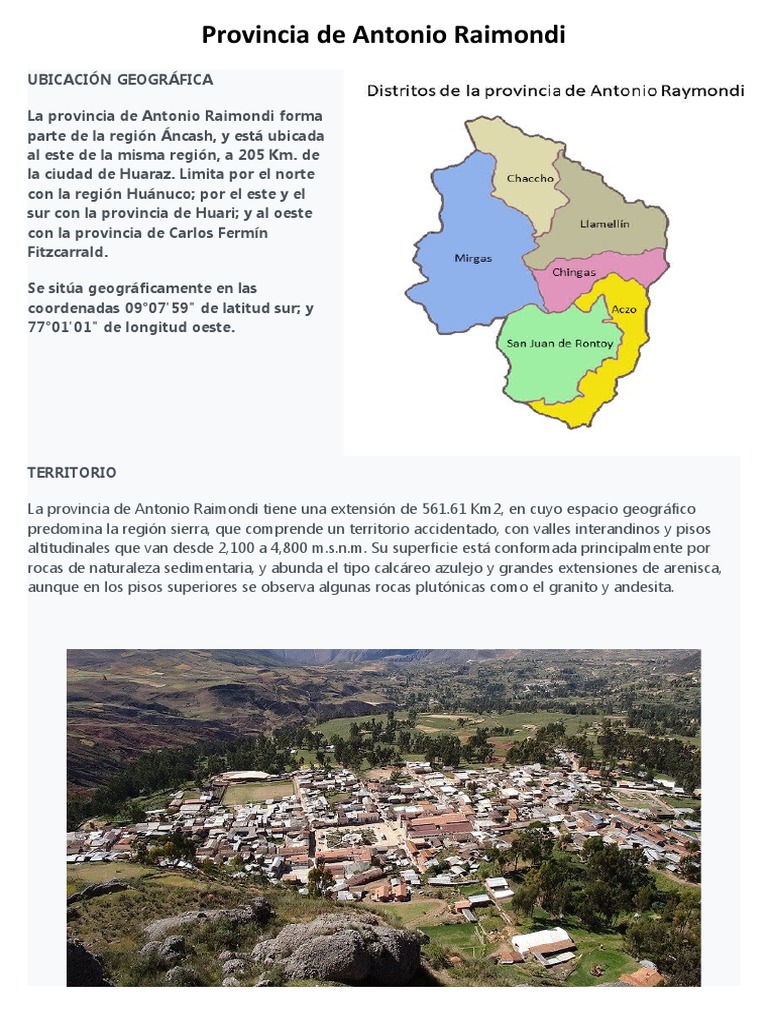 Provincia de Antonio Raimondi | PDF | Río | Clima
