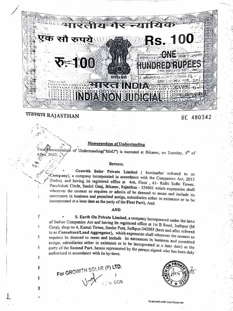 Mou Land | PDF | Assignment (Law) | Law And Economics