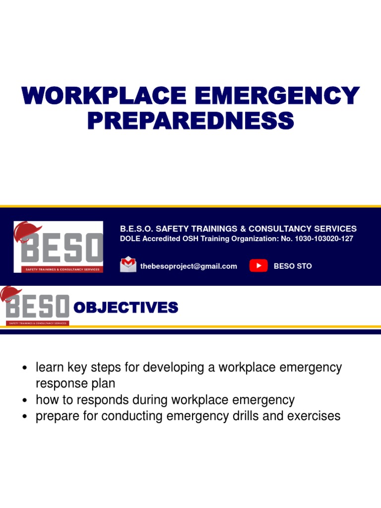 Module 6 - 1 Workplace Emergency Preparedness | PDF | Emergency Management | Emergency