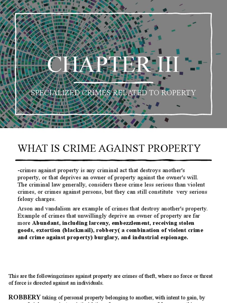 Presentation | PDF | Robbery | Theft