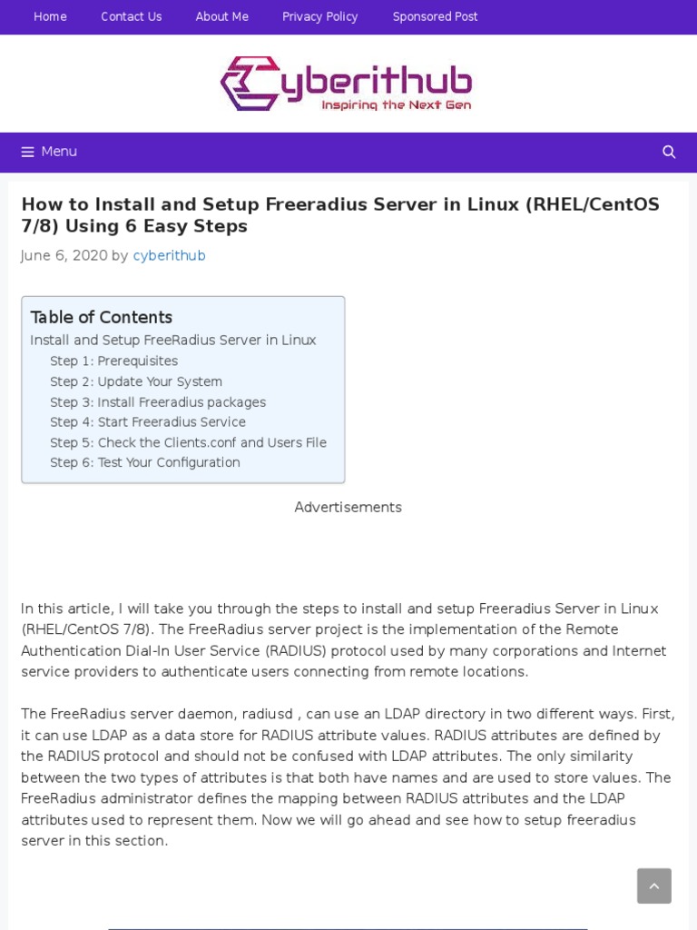 How To Install and Setup Freeradius Server in Linux (RHEL - CentOS 7 - 8) Using 6 Easy Steps ...