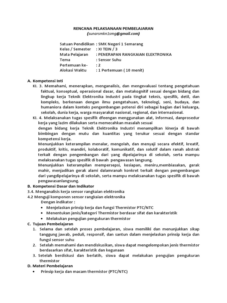 RPP PRE Sensor PTC NTC | PDF | Seni | Komputer