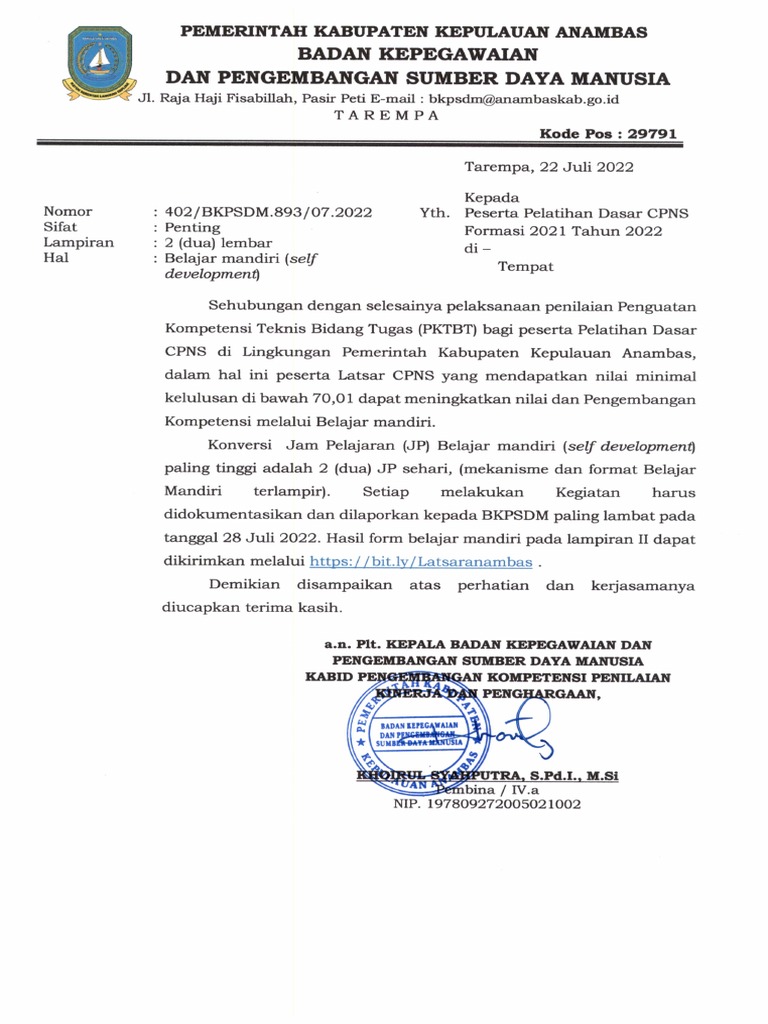 Form Belajar Mandiri | PDF | Karier & Perkembangan