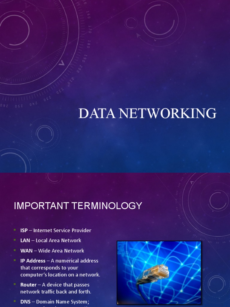 Understanding Key Networking Concepts: An Overview of Data Networks, Terminology, Wireless ...