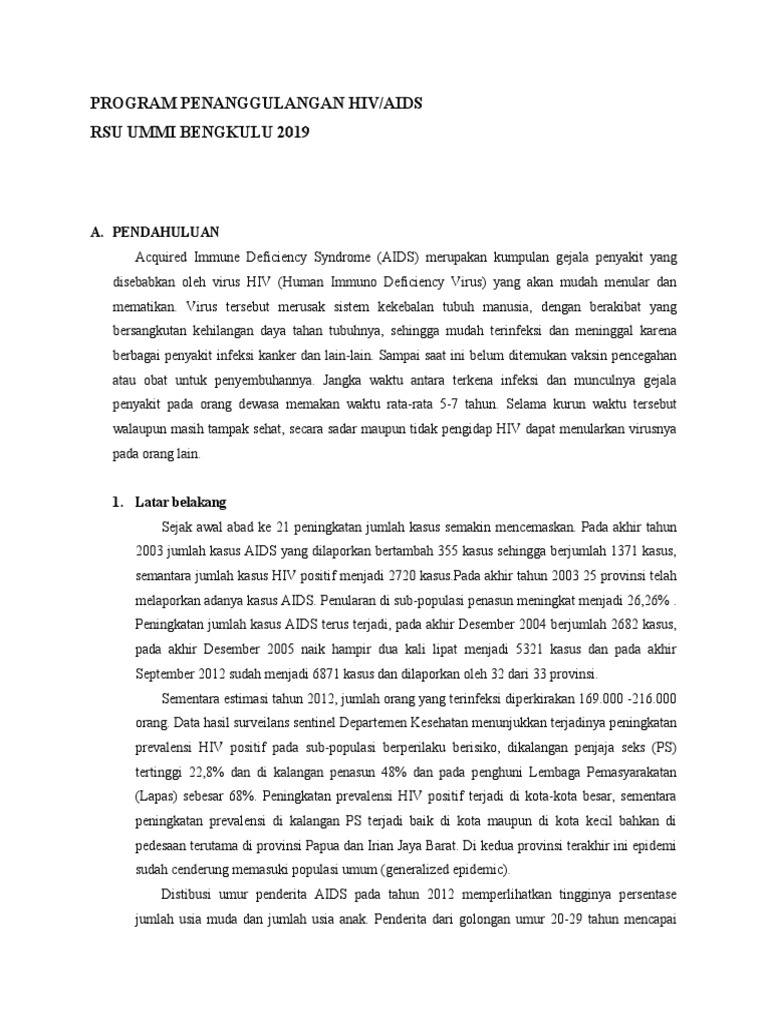 Program Penanggulangan Hiv | PDF