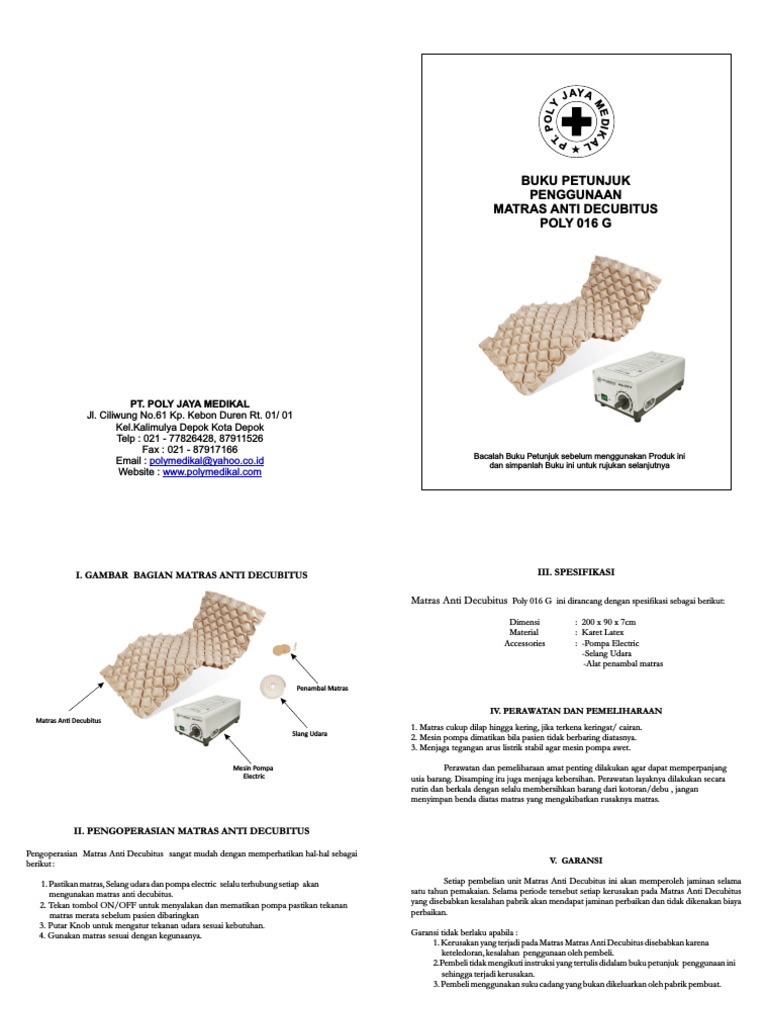 SPO Kasur Dekubitus | PDF