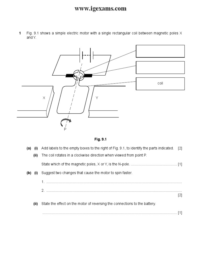 46.2-Electromagnetic Effects-Cie Igcse Physics Ext-Theory-Qp | PDF ...