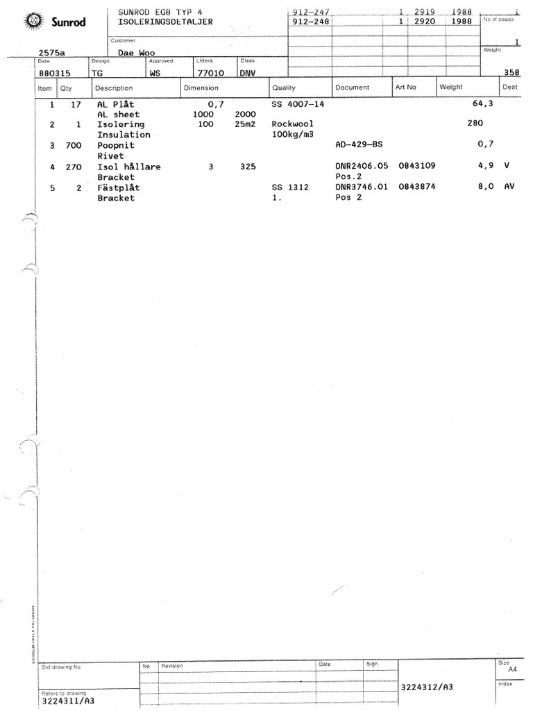 02) 3224312 Sunrod Egb Typ 4 Isoleringsdetaljer | PDF