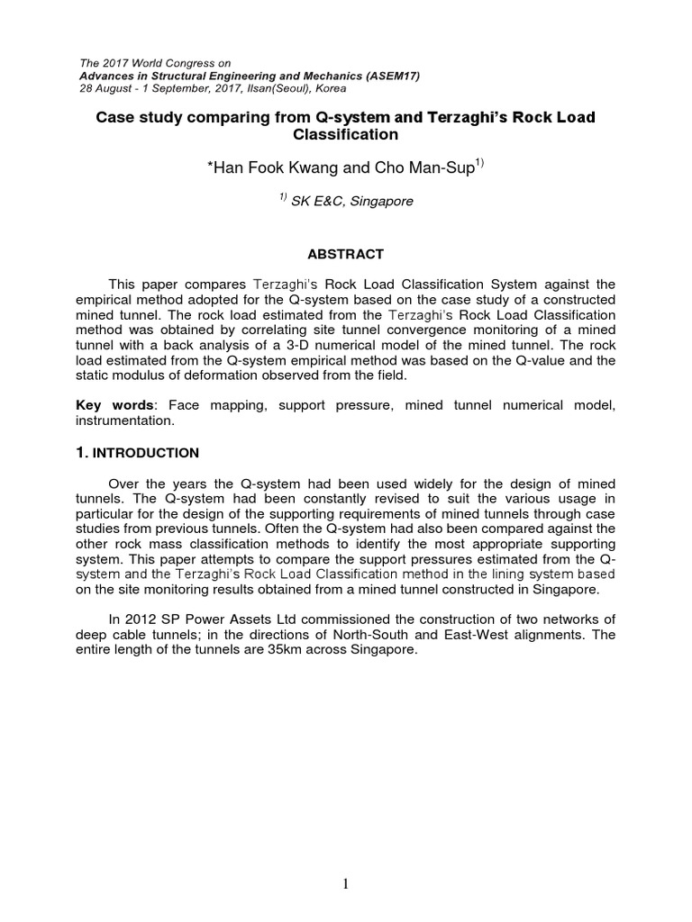 Shaft Design Q-System | PDF | Tunnel | Rock (Geology)