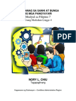 Detailed Lesson Plan in Filipino 6 (Sanhi at Bunga) | PDF