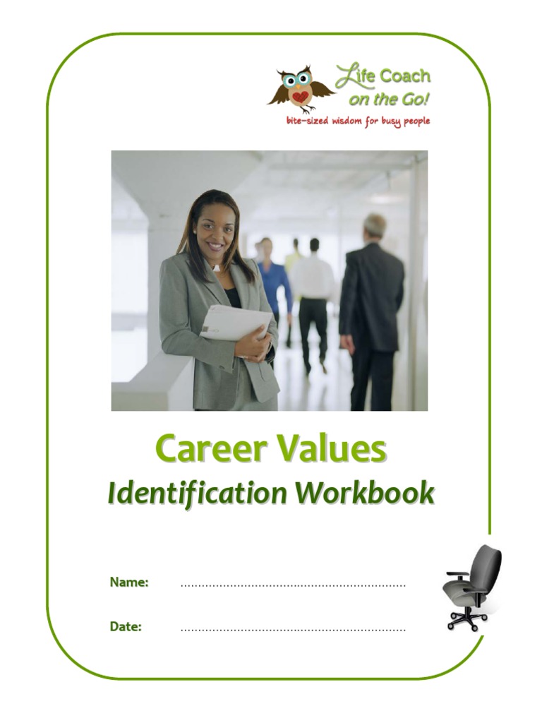 Career Values Identification Workbook | PDF | Cognition