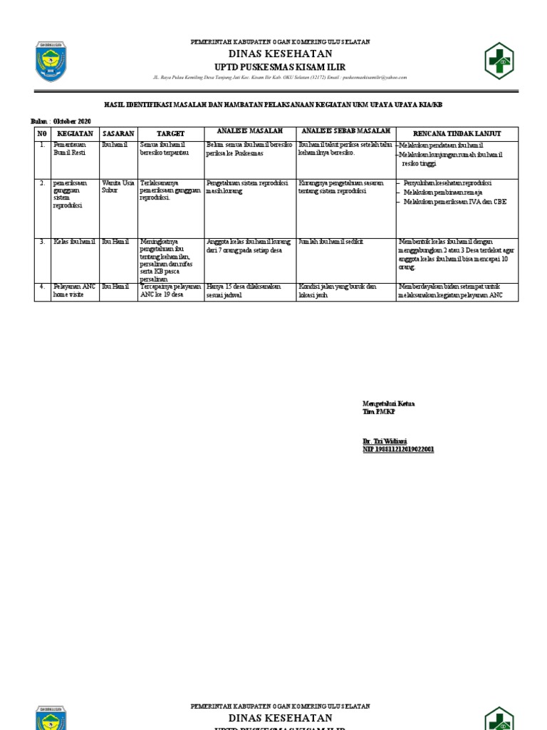 Hasil Identifikasi Masalah Fix | PDF