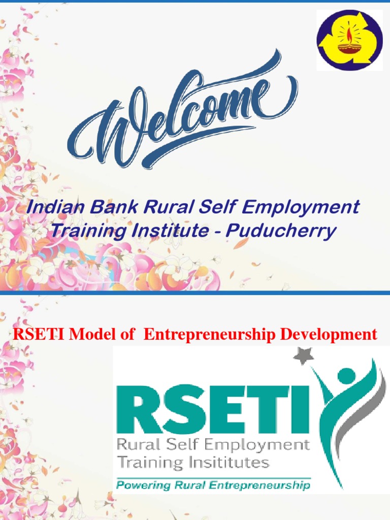 RSETI Model of Entrepreneurship Development | PDF | Self Employment ...