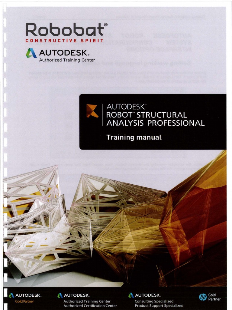 Autodesk Robot Structural Analysis Training Manual | PDF | Menu (Computing) | Icon (Computing)