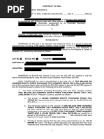 Conditional Contract To Sell Sample | PDF | Deed | Easement