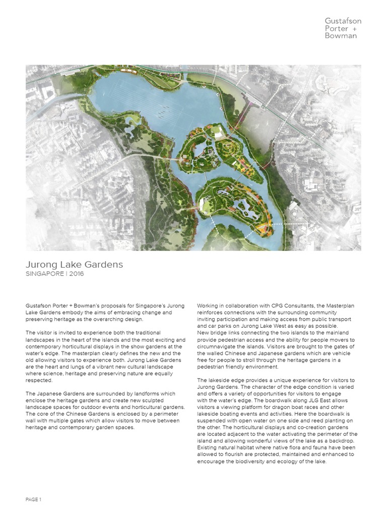 Jurong Lake Gardens Design Proposal | PDF | Gardens | Landscape