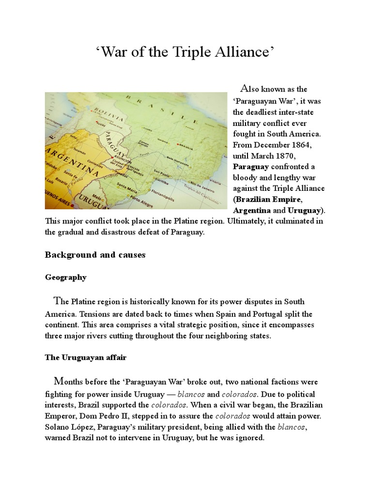 22 - 04 War of The Triple Alliance' | PDF | Paraguay | Military