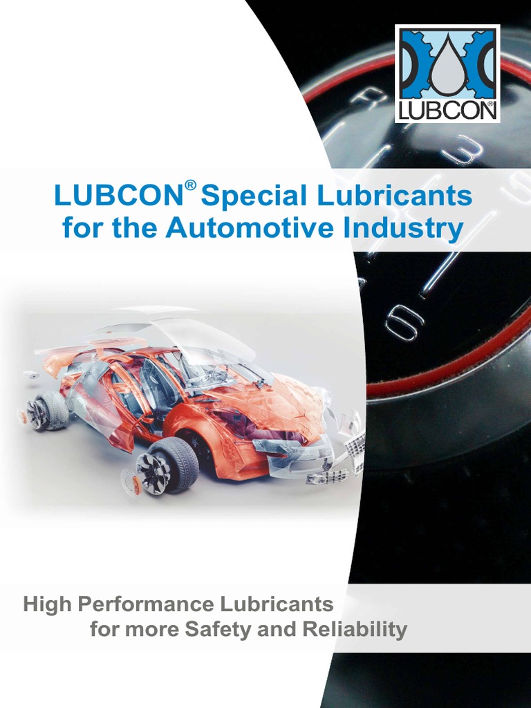 LUBCON Automotive Industry en | PDF | Lubricant | Bearing (Mechanical)