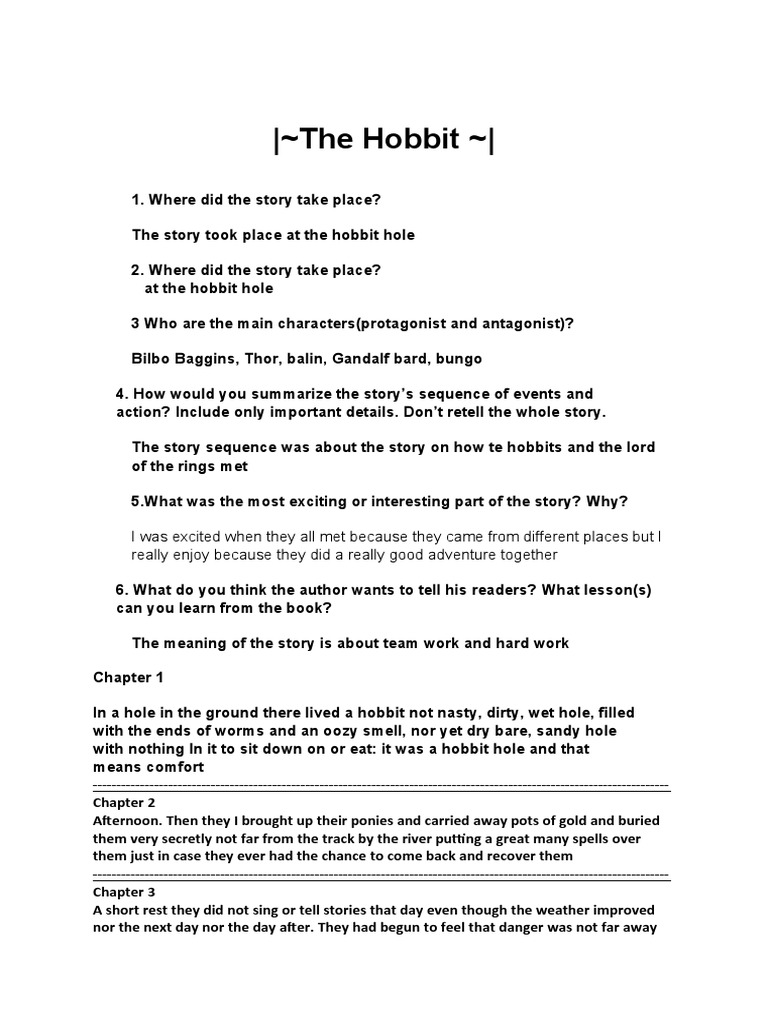 The Hobbit | PDF | The Hobbit | Hobbit