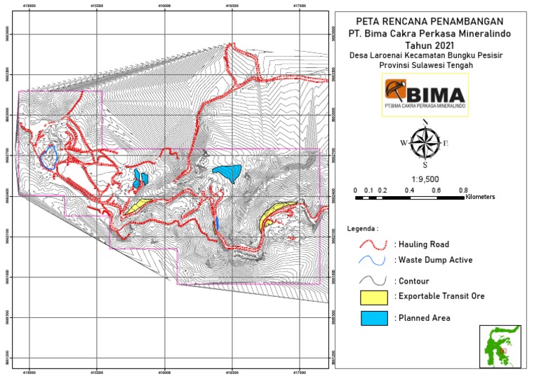 Peta Rencana Penambangan 2021 | PDF