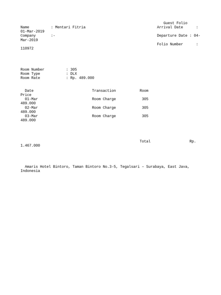 Invoice Amaris 2 | PDF