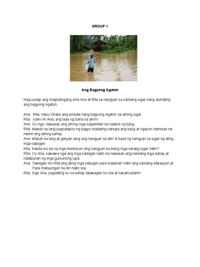 Ang Bagyong Agaton | PDF