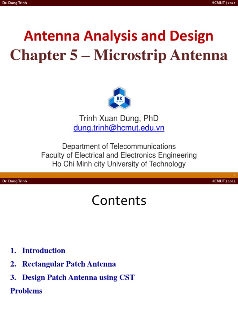 Chapter 5 - Microstrip Antenna | PDF | Computational Electromagnetics | Antenna (Radio)
