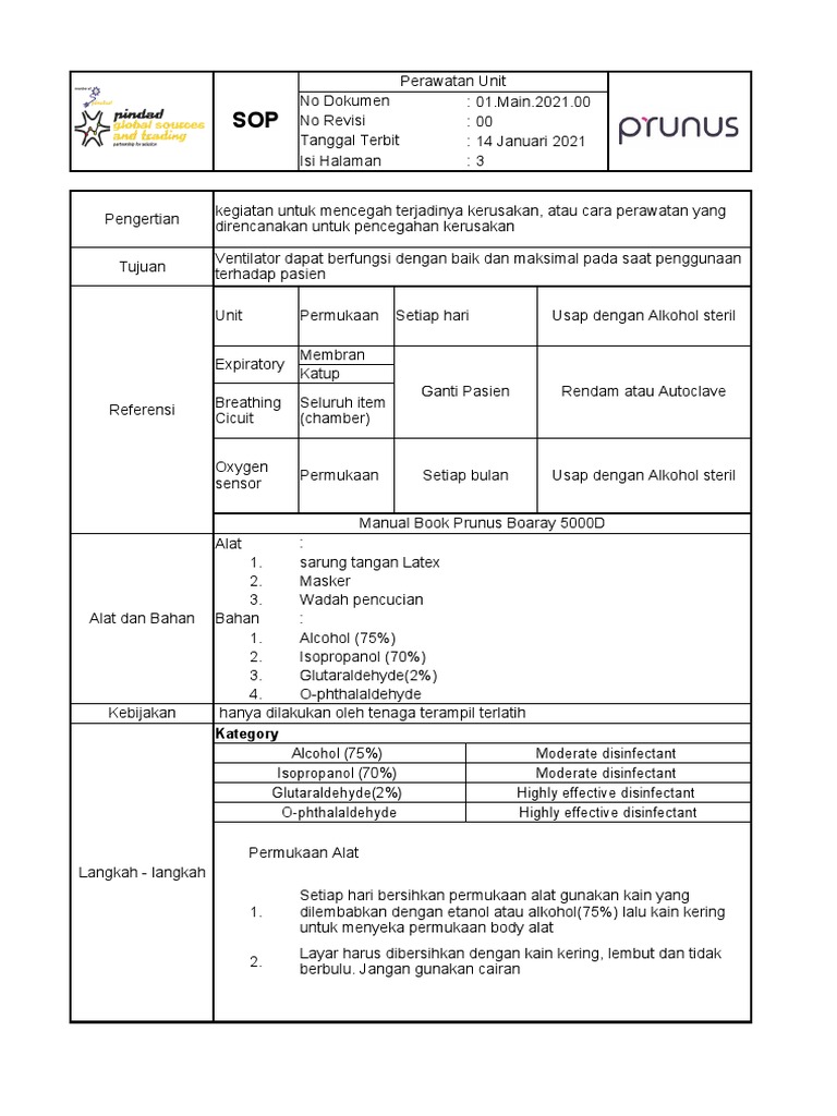 SOP Prosedur Maintenance.00 | PDF