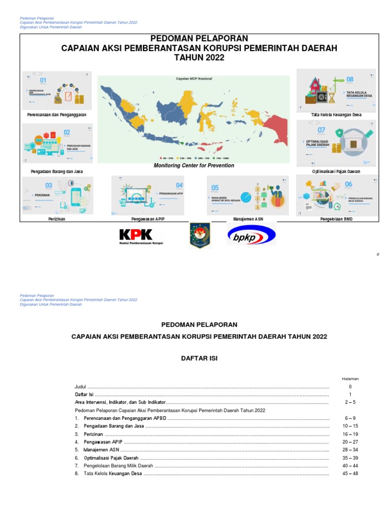 2 Pedoman Pelaporan Pemda | PDF
